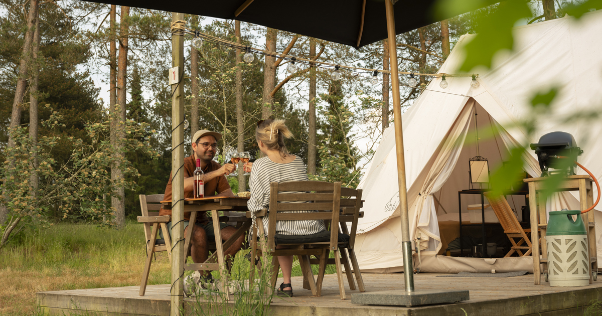 Glamping og luksus camping i hele Danmark